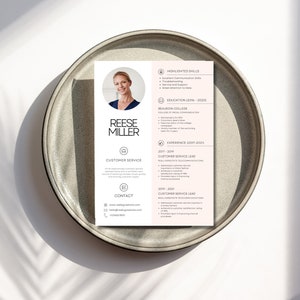 Resume Template Digital Product Digital Download Modern CV Modern ...