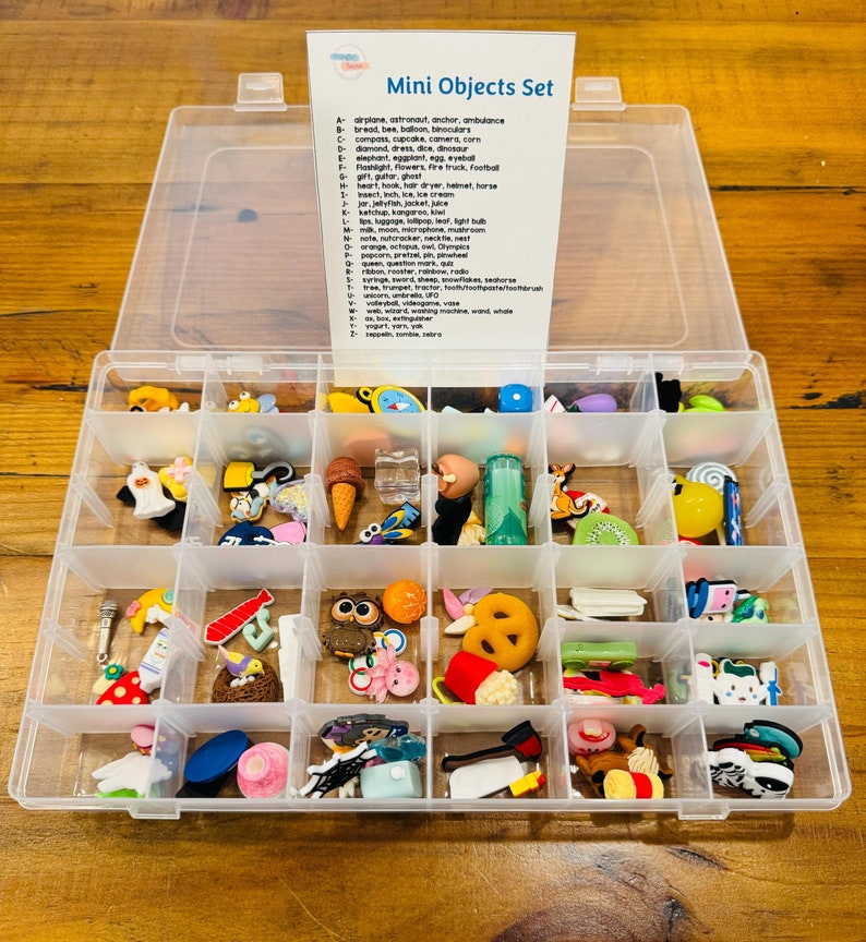 A-Z Mini Objects- Set 2 /100 Pcs/ Language Object / I-spy Trinkets ...
