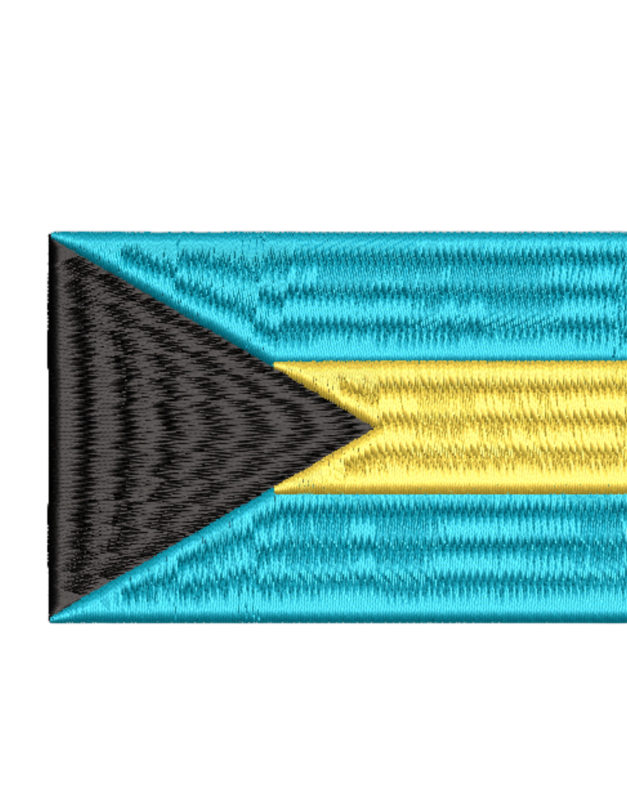 Bahamas Flag Digital Embroidery File Multiple Sizes and Formats, Satin ...