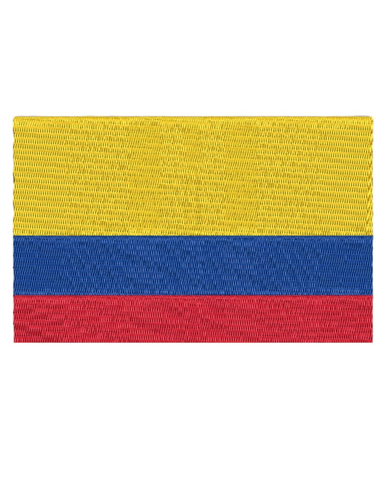 Colombia Flag Embroidery Digital File Multiple Sizes and Formats in ...