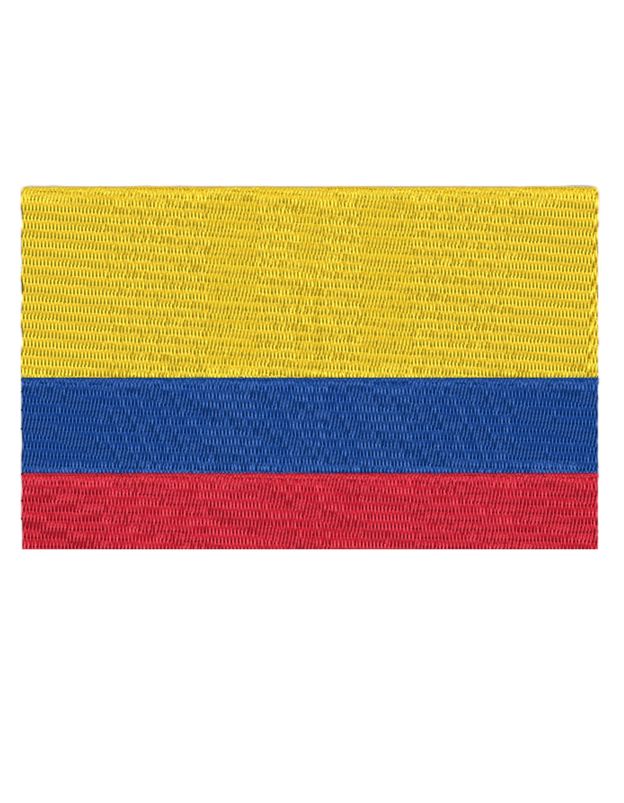 Colombia Flag Embroidery Digital File Multiple Sizes and Formats in ...