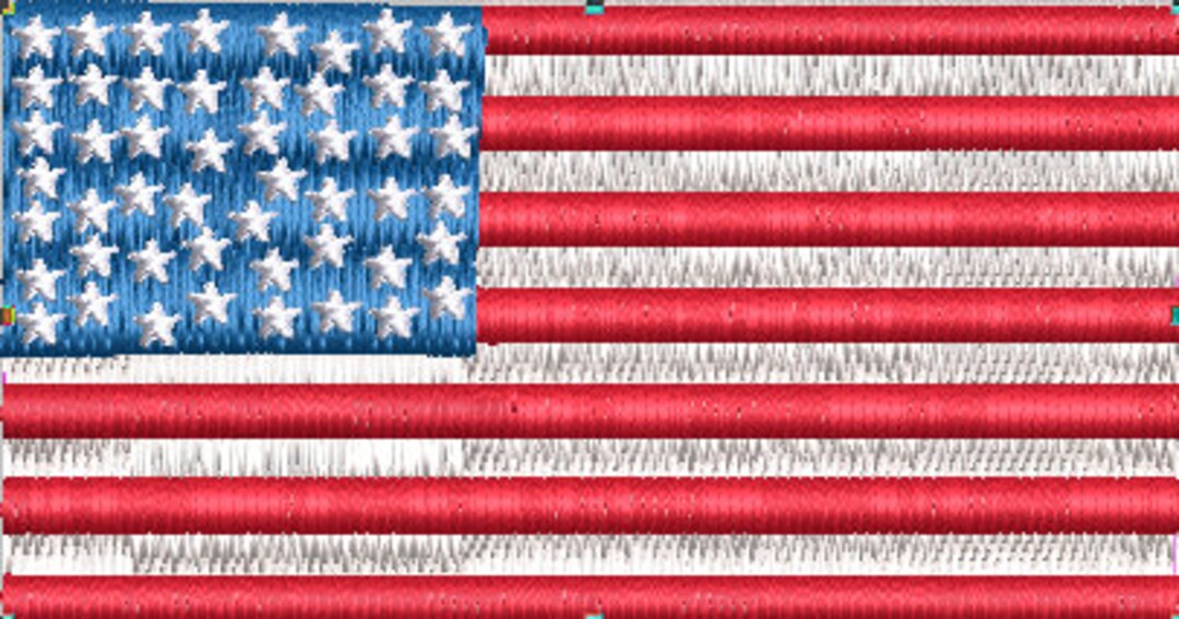 US Flag Digital Embroidery File - Etsy