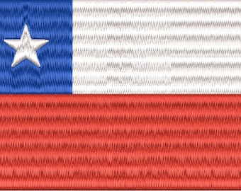 Flag of Chile Digital Embroidery Design - Etsy