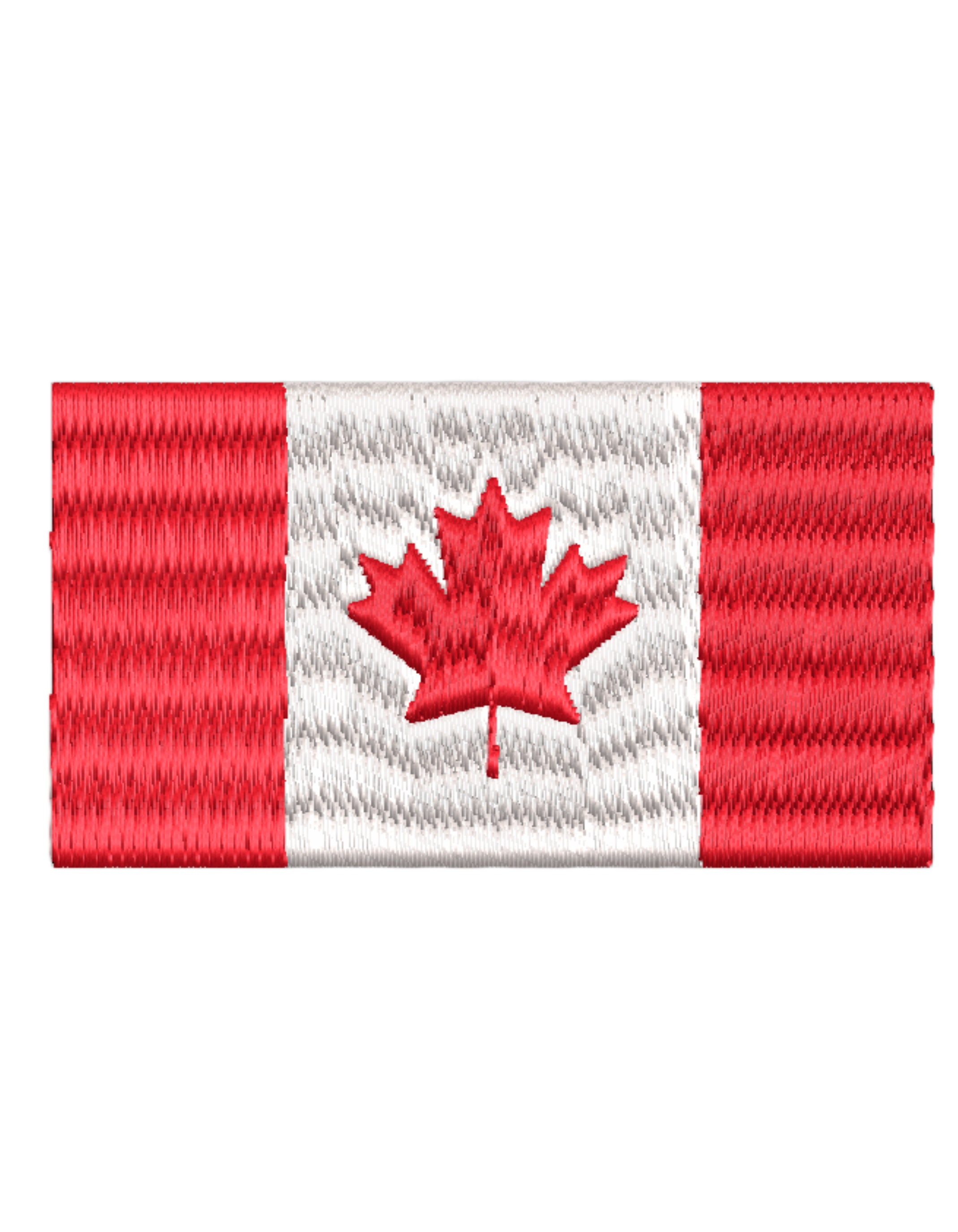 Canada Flag Embroidery Digital File Multiple Sizes and Formats - Etsy