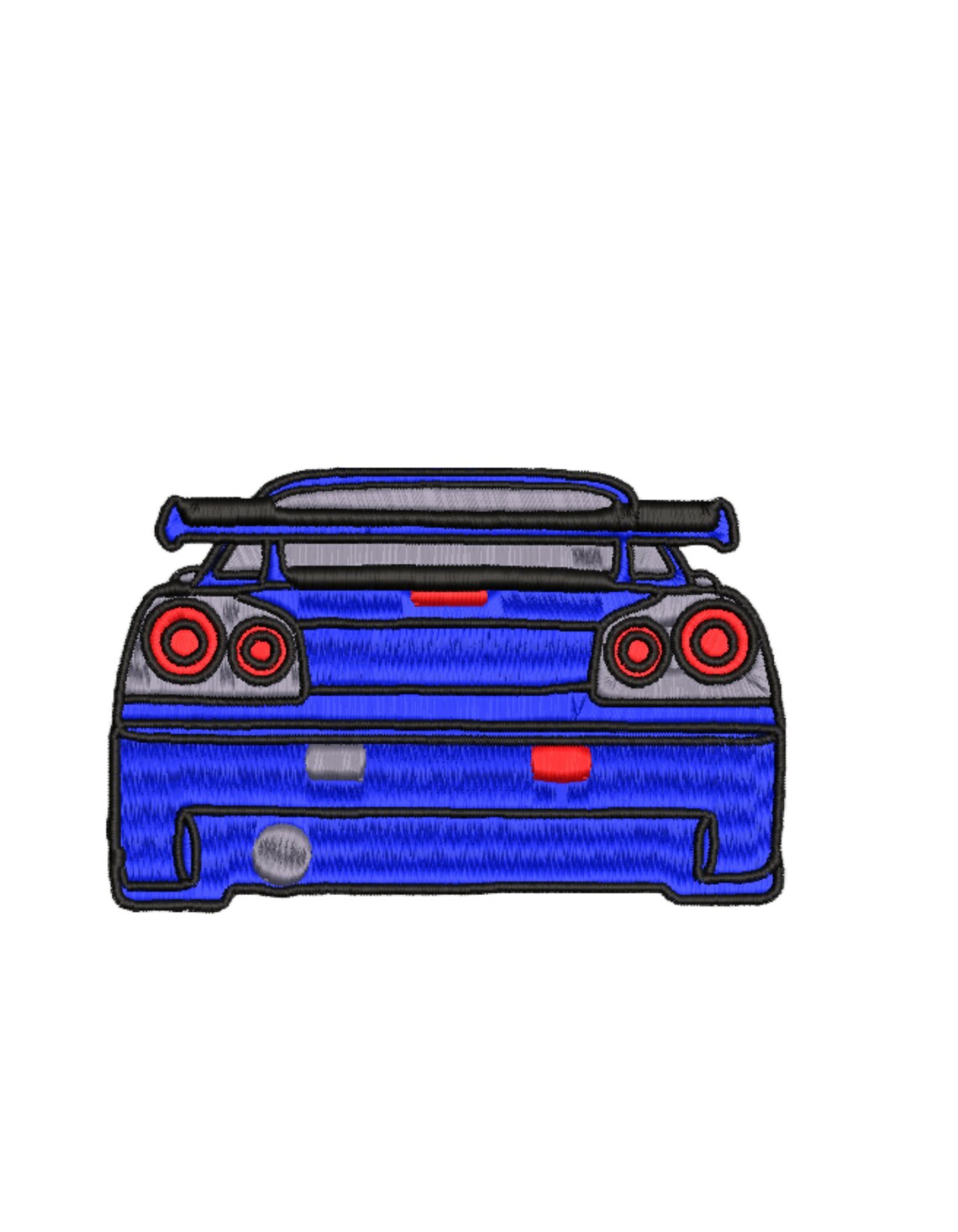 Skyline GTR R34 Digital Embroidery File 5 Sizes 11 Formats - Etsy
