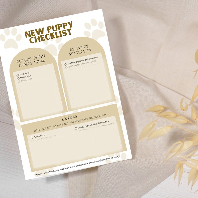 New Puppy Checklist | What to Get for New Puppy | All Inclusive List of ...