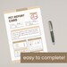 Pet Sitter Report Card Printable | Dog & Cat Feedback (easy Print) - Etsy