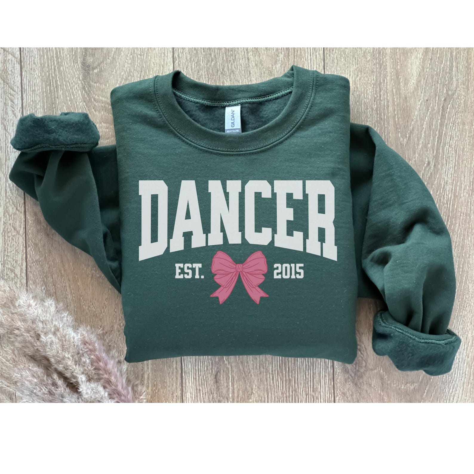 Custom Coquette Bow Dance Sweatshirt, Personalized Girls Dancer ...