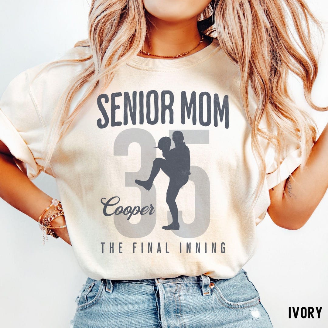 Senior Baseball Pitcher Mom Shirt, the Final Inning, Baseball Mama Tee ...