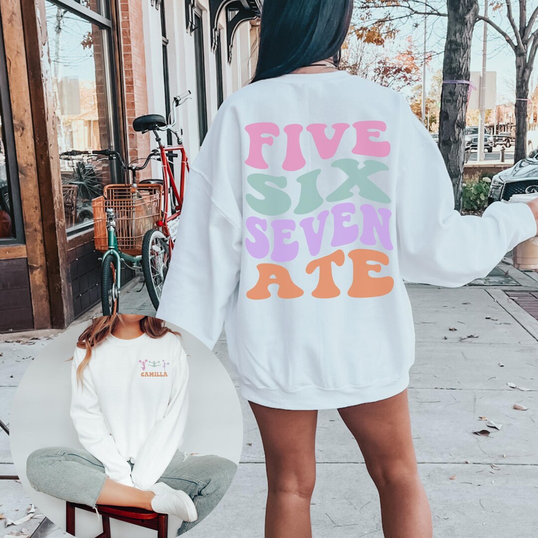 Personalized Name Cheerleader 5678 Sweatshirt, Custom Girls Cheer ...