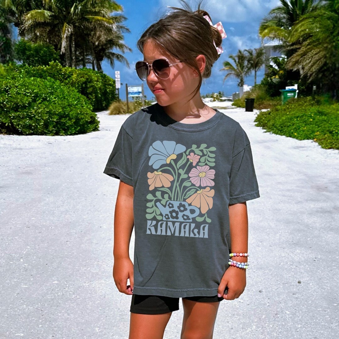 Kamala Harris Flower Shirt, Kamala Harris, 2024 Election T-shirts ...