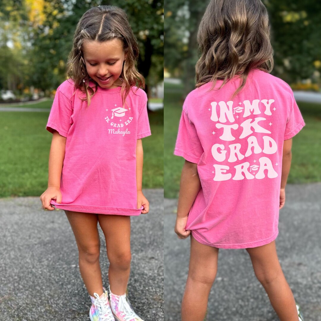 Personalized Name in My TK Graduation Era Shirt, Custom TK Grad Tee ...
