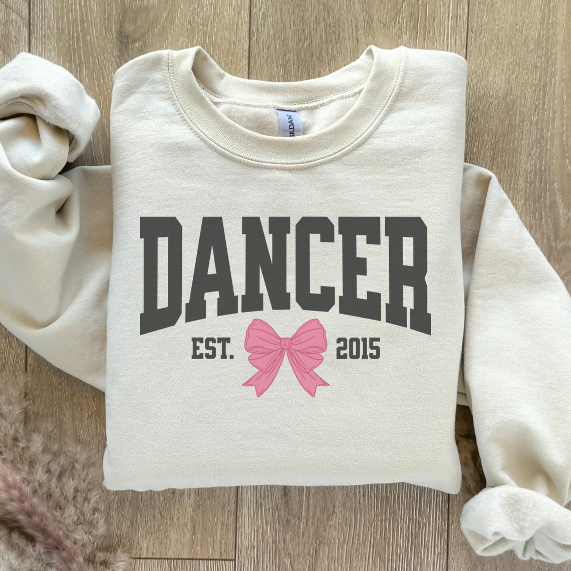 Custom Coquette Bow Dance Sweatshirt, Personalized Girls Dancer ...
