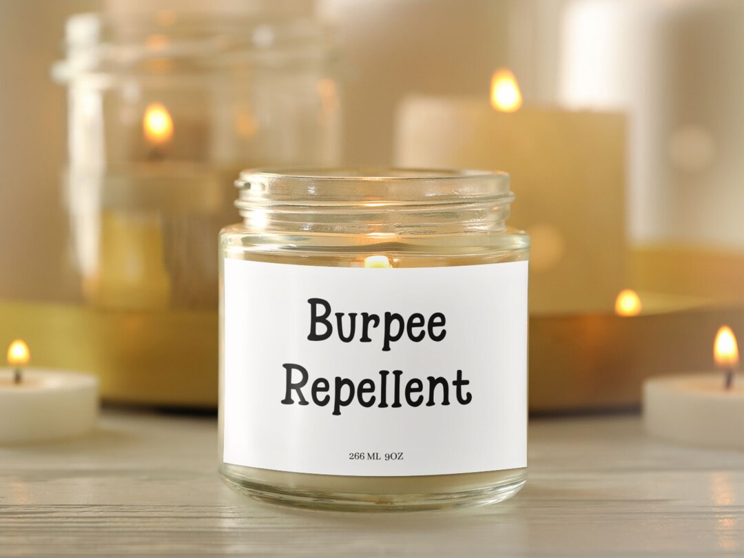 Burpee Repellent Candle Gift for Gym Lover Fitness Candle - Etsy
