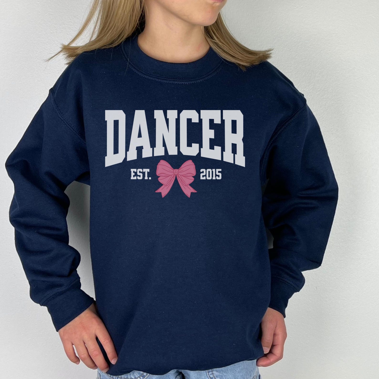 Custom Coquette Bow Dance Sweatshirt, Personalized Girls Dancer ...