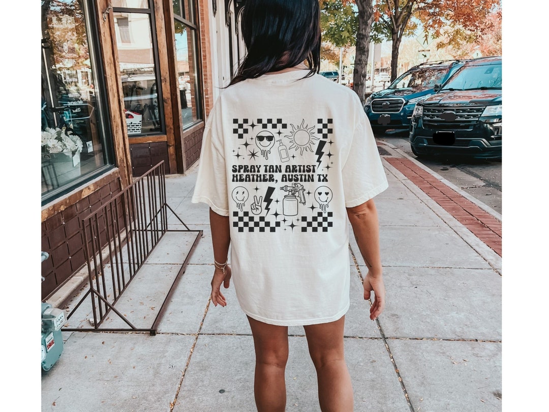 Custom Spray Tan Artist Shirt, Spray Tan Artist Gift, Tanning Salon T ...