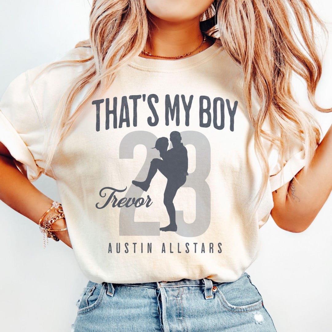 Custom That's My Boy Baseball Pitcher Mom Dad Shirt, Personalized Name ...