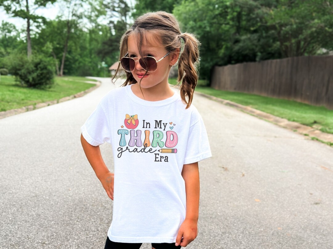 In My 3rd Grade Era Shirt, Third Grader Tee, Back to School 3rd Grade T ...