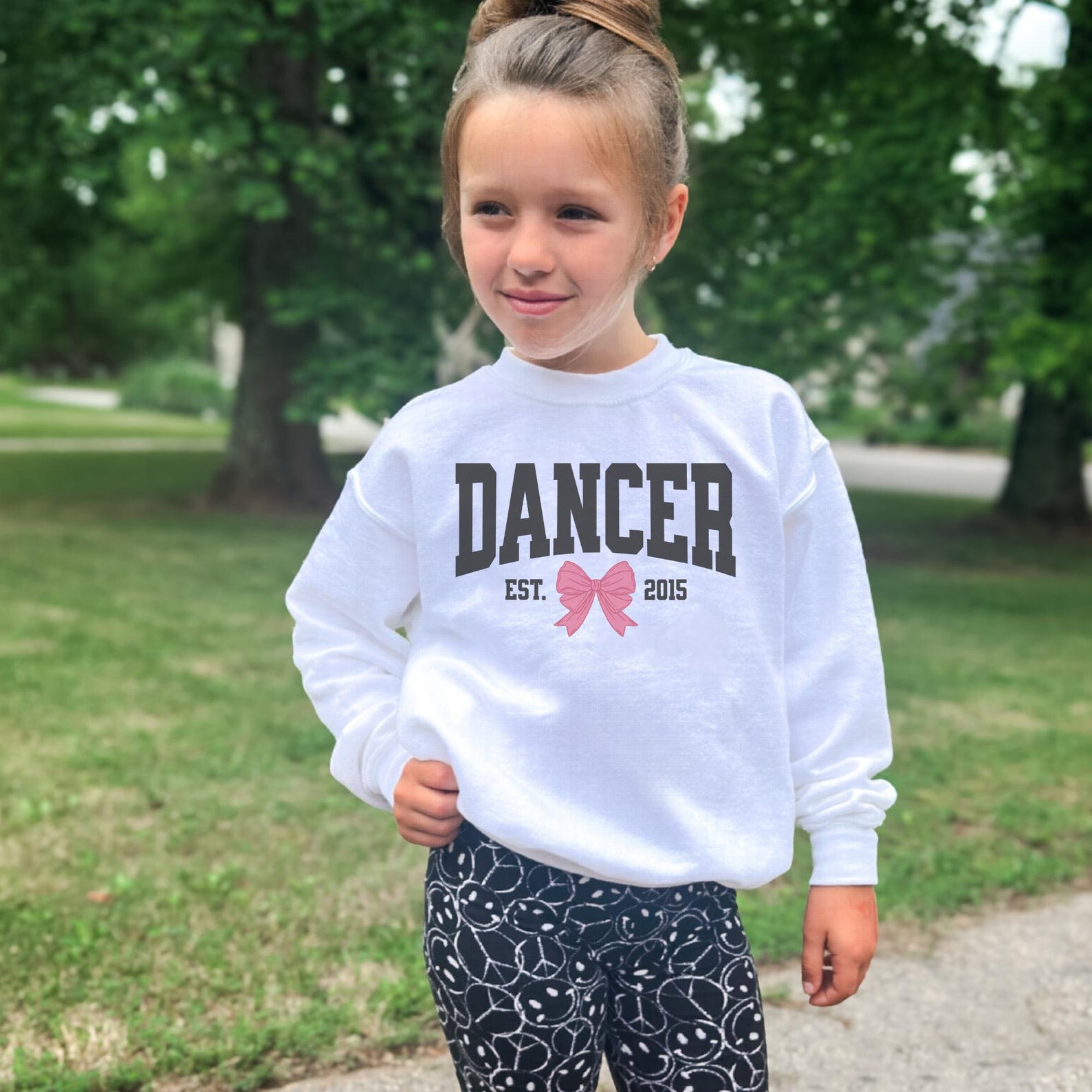 Custom Coquette Bow Dance Sweatshirt, Personalized Girls Dancer ...