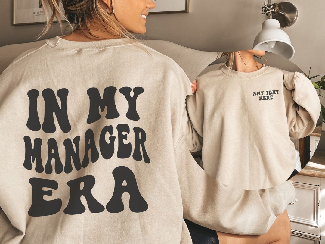 In My Manger Era, Manager Sweatshirt, Manager Hoodie, Gift for Manager ...