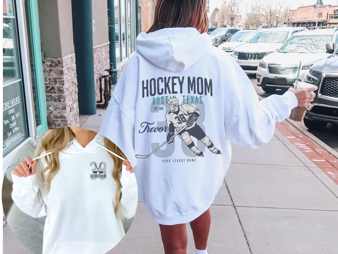 Hockey Mom Sweatshirt, Custom Hockey Mom Hoodie, Personalized Hockey Mama Shirt, Hockey Era ...