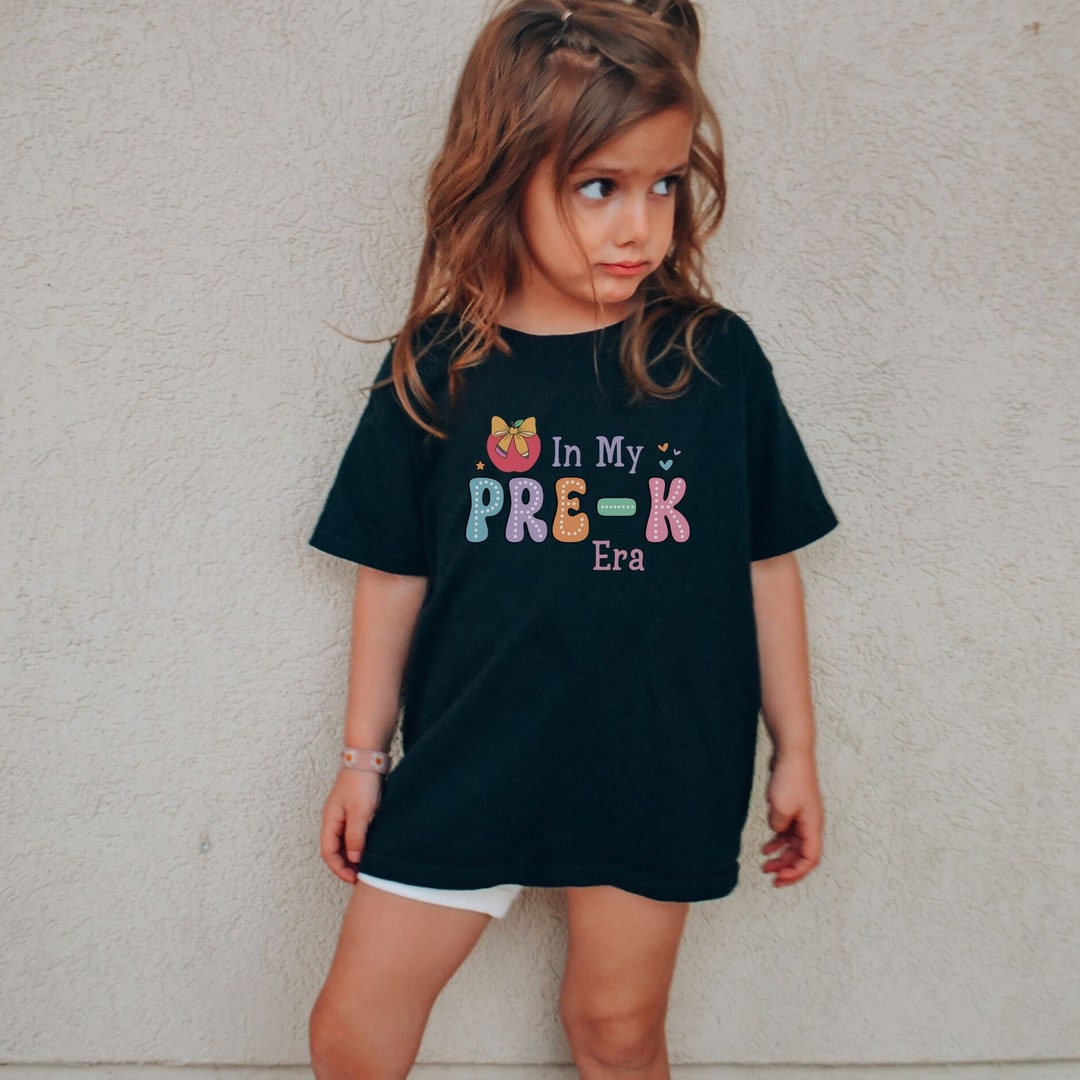In My Pre-k Era Shirt, Kindergartener Tee, Back to School Pre-k T-shirt ...