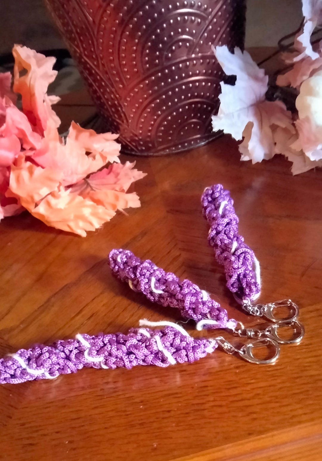 3 Pc Handmade Crochet Keychains, Unique Festive Crochet Keychains ...