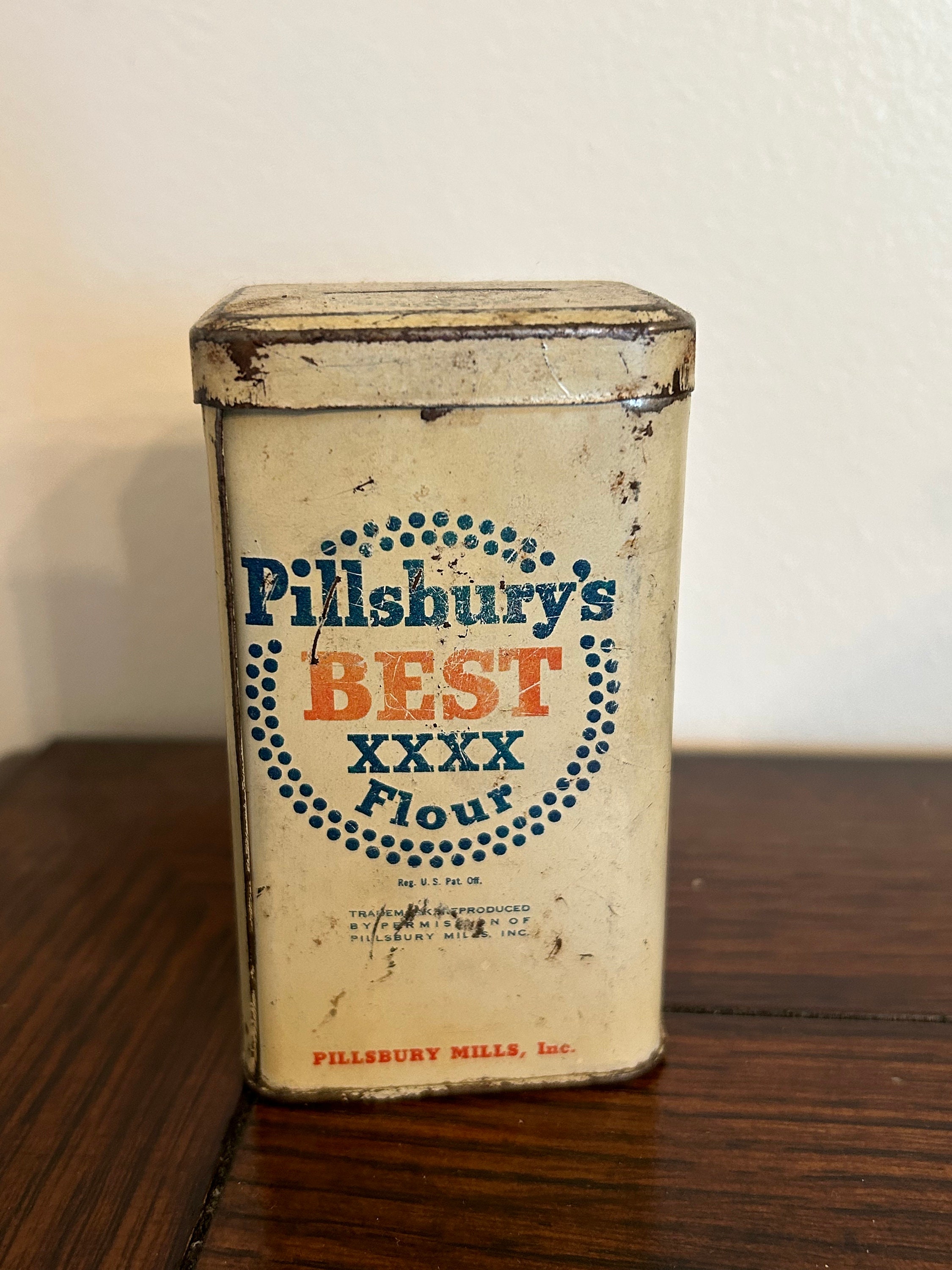 Vintage Pillsbury Promotional Tin Bank - Etsy