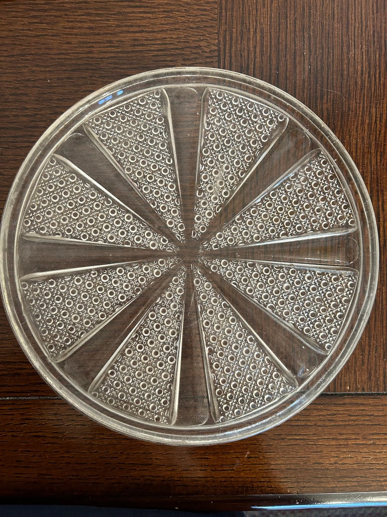 Vintage Mckee “rainbow” EAPG Cut Glass Crystal Base Plate - Water Tray ...