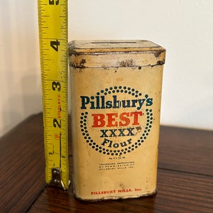 Vintage Pillsbury Promotional Tin Bank - Etsy