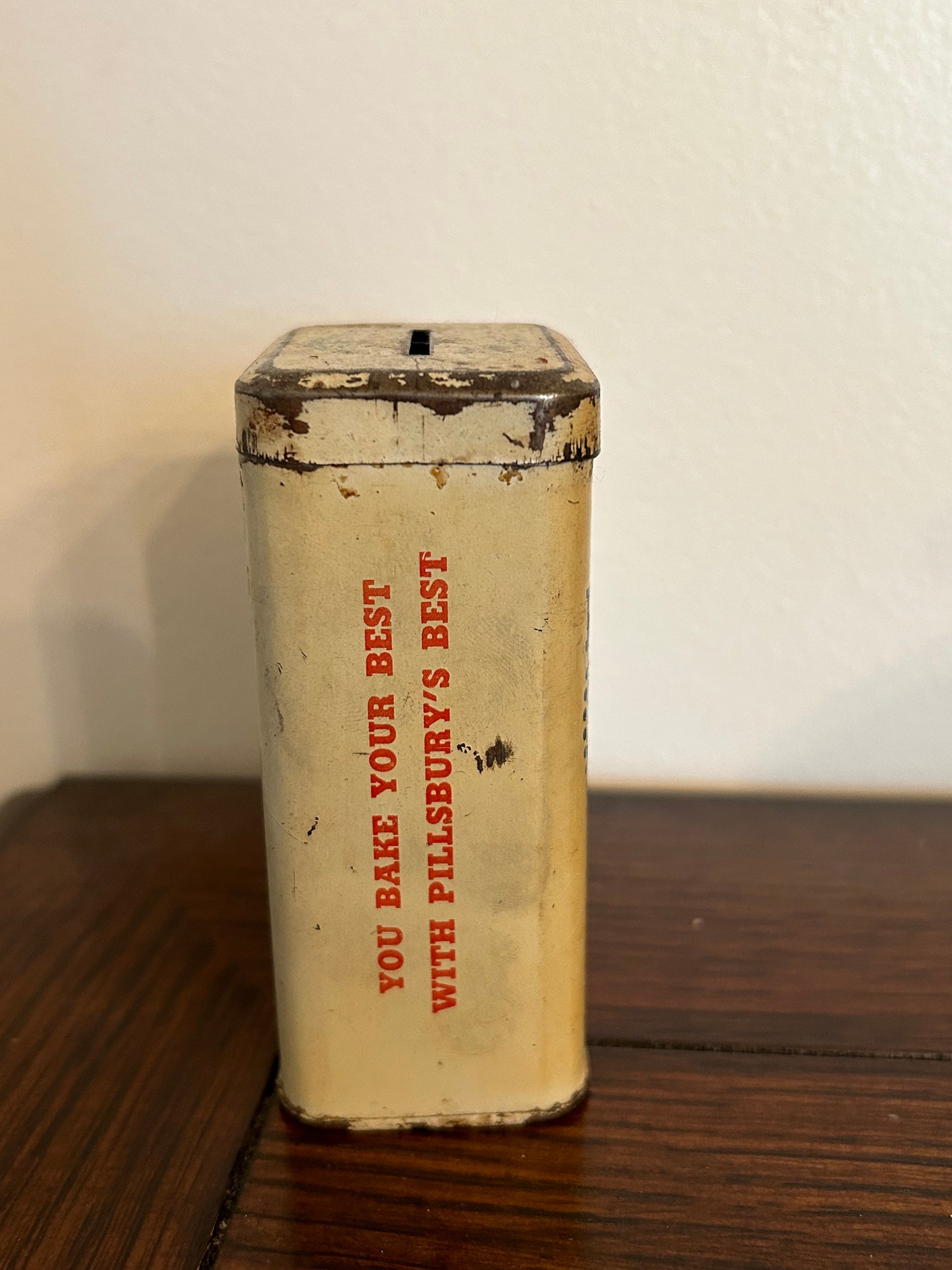 Vintage Pillsbury Promotional Tin Bank - Etsy