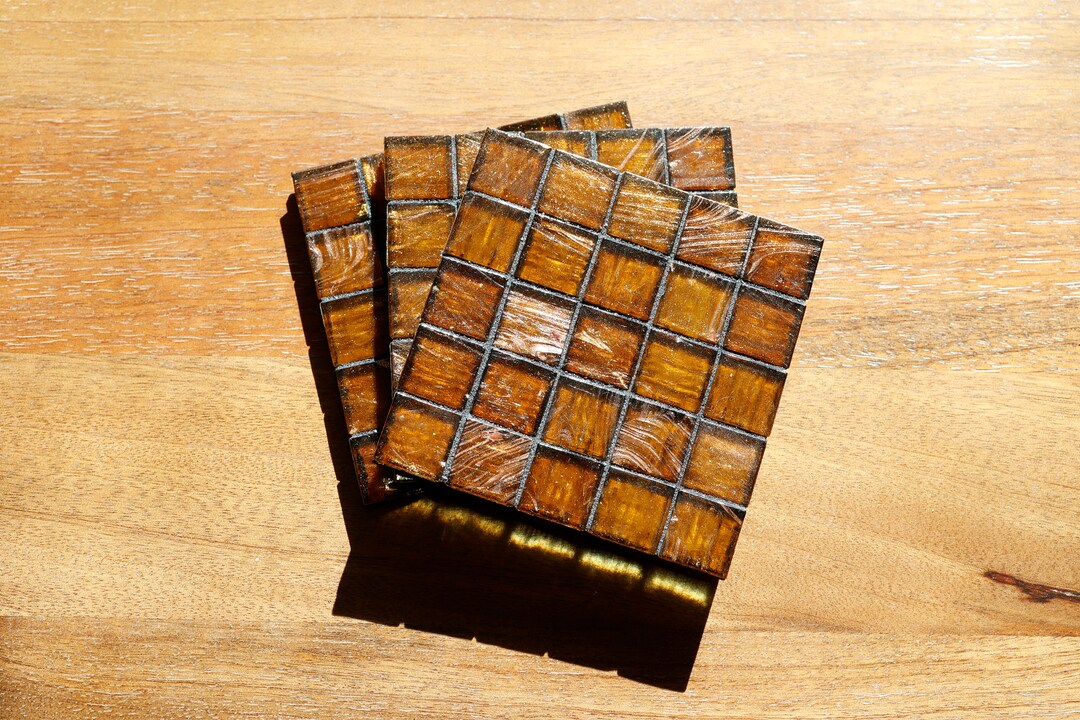 4 Custom Mosaic Tile Coasters - Etsy