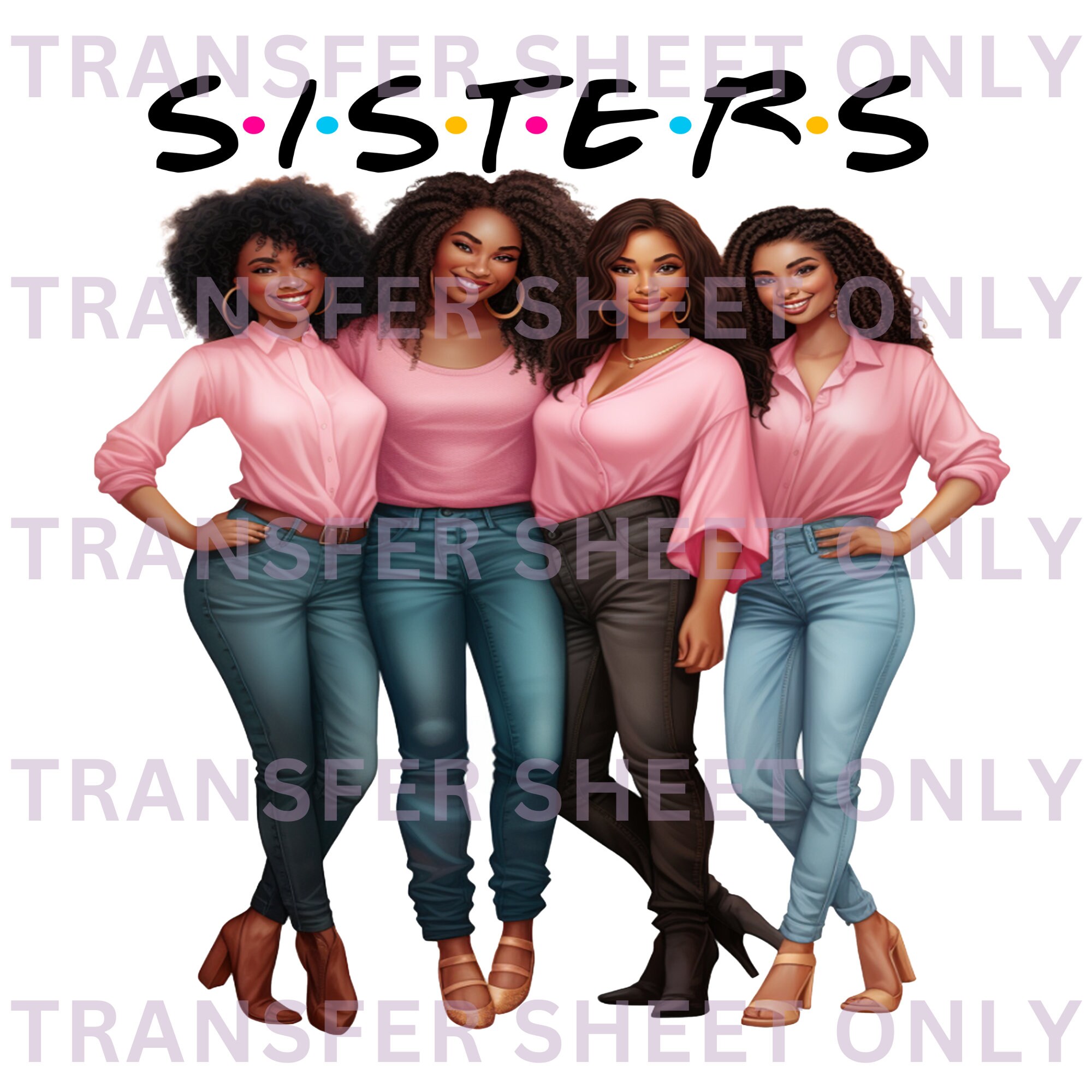 Sisters Transfer Sheet - Etsy