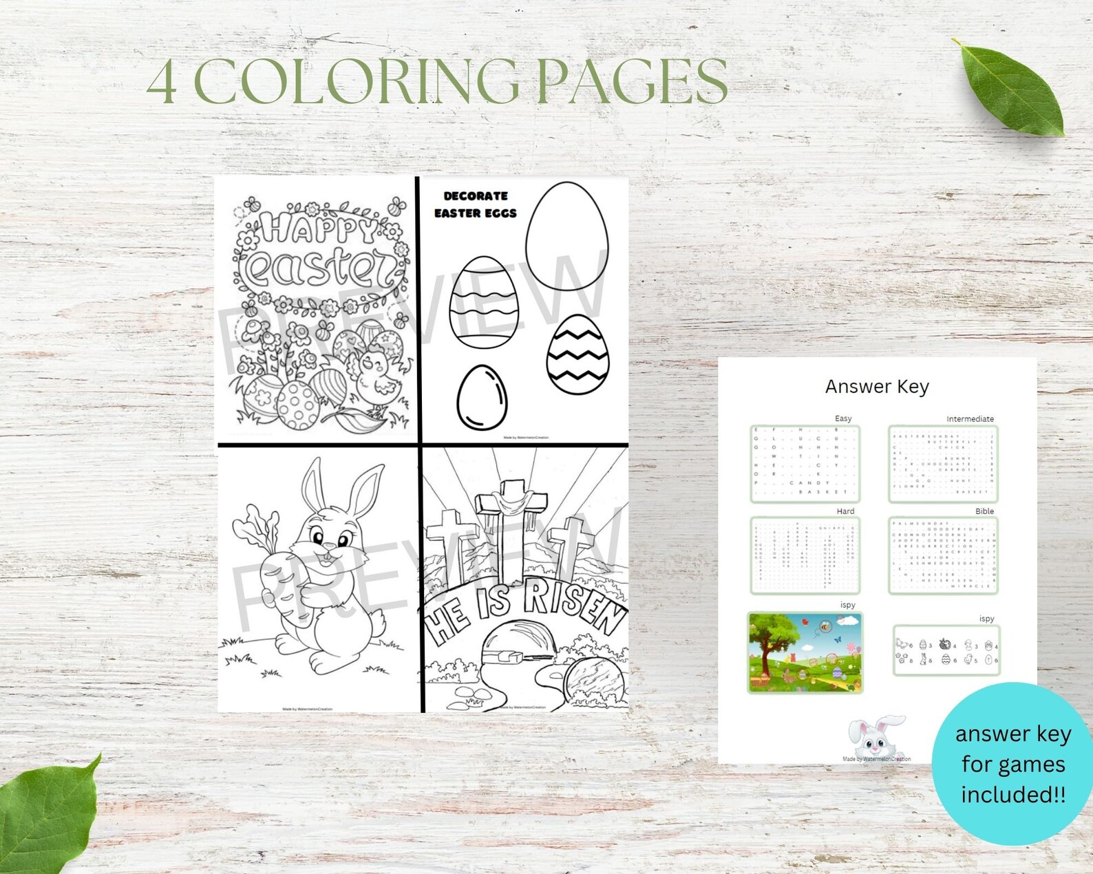 Printable Easter Activities Bundle - Etsy