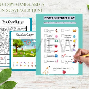 Printable Easter Activities Bundle - Etsy