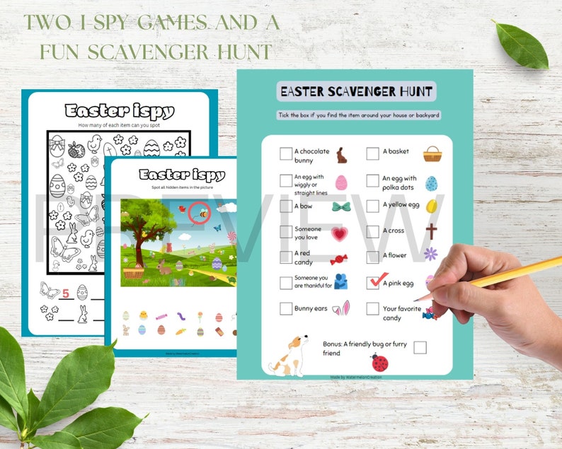 Printable Easter Activities Bundle - Etsy