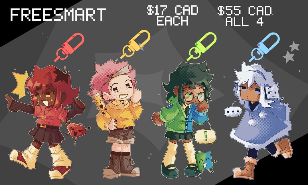 BFDI Freesmart Charms PRE-ORDER - Etsy