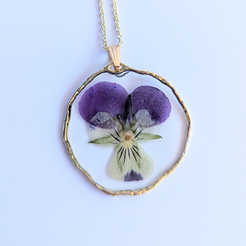 Real Flower Necklace - Etsy