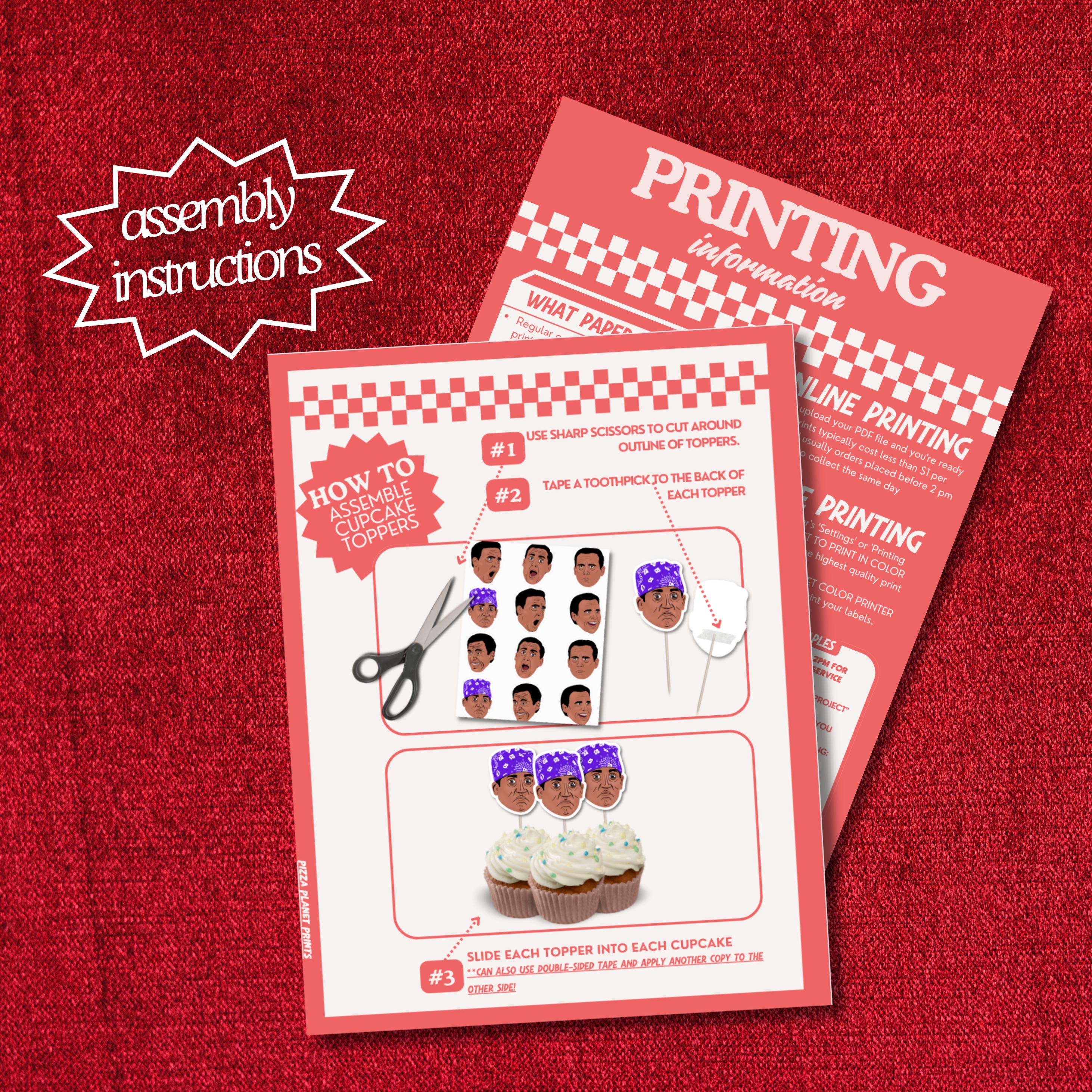 Mobster Party Cupcake Toppers, Mafia Theme Decor, 90s Crime Show ...