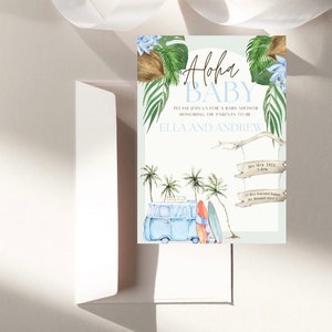 Aloha Baby Baby Shower Invitation Template, Aloha Baby Shower Theme ...