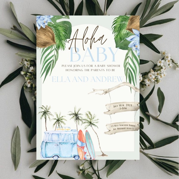 Aloha Baby Shower - Etsy