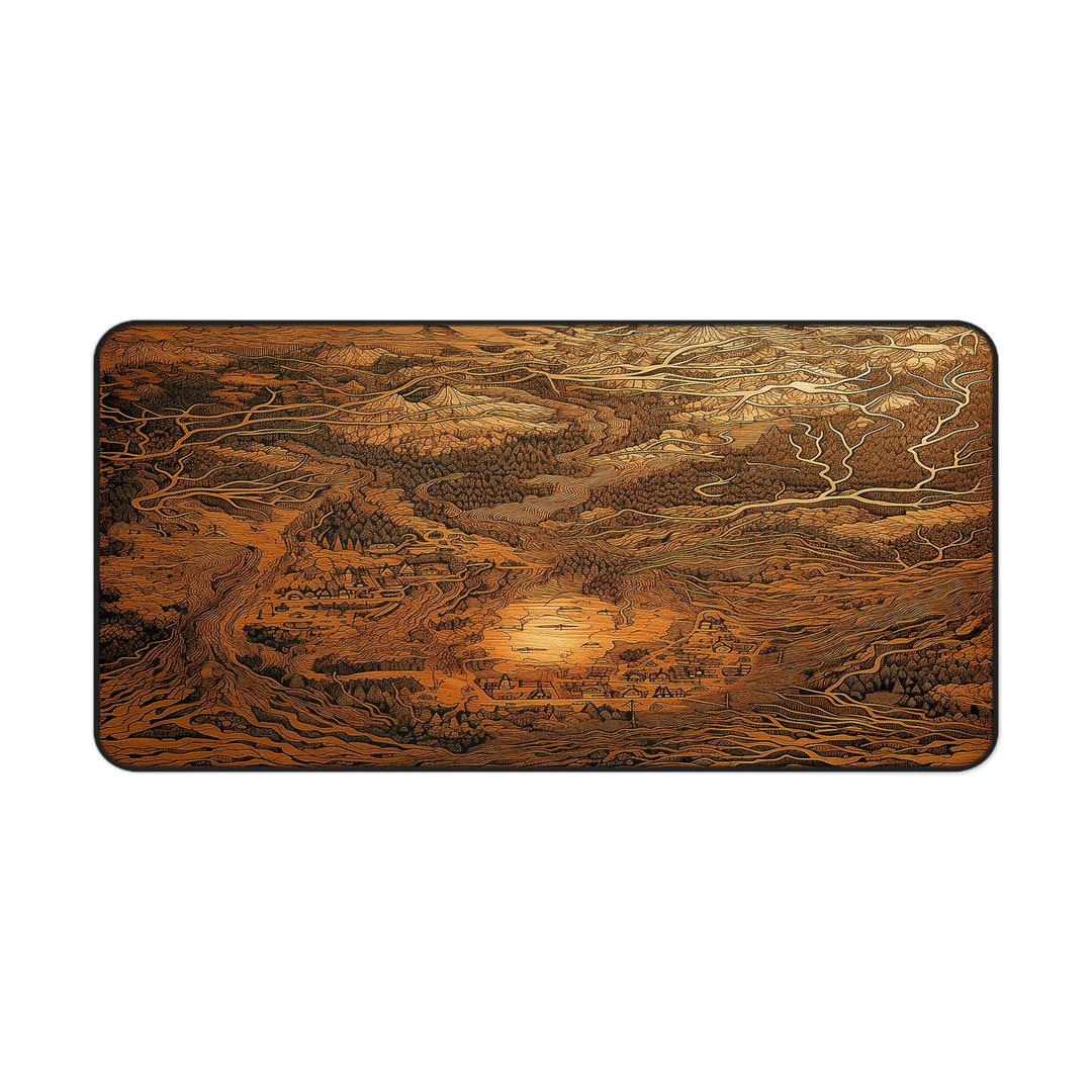 Mountain Landscape Ii-etched Series-desk Mat - Etsy