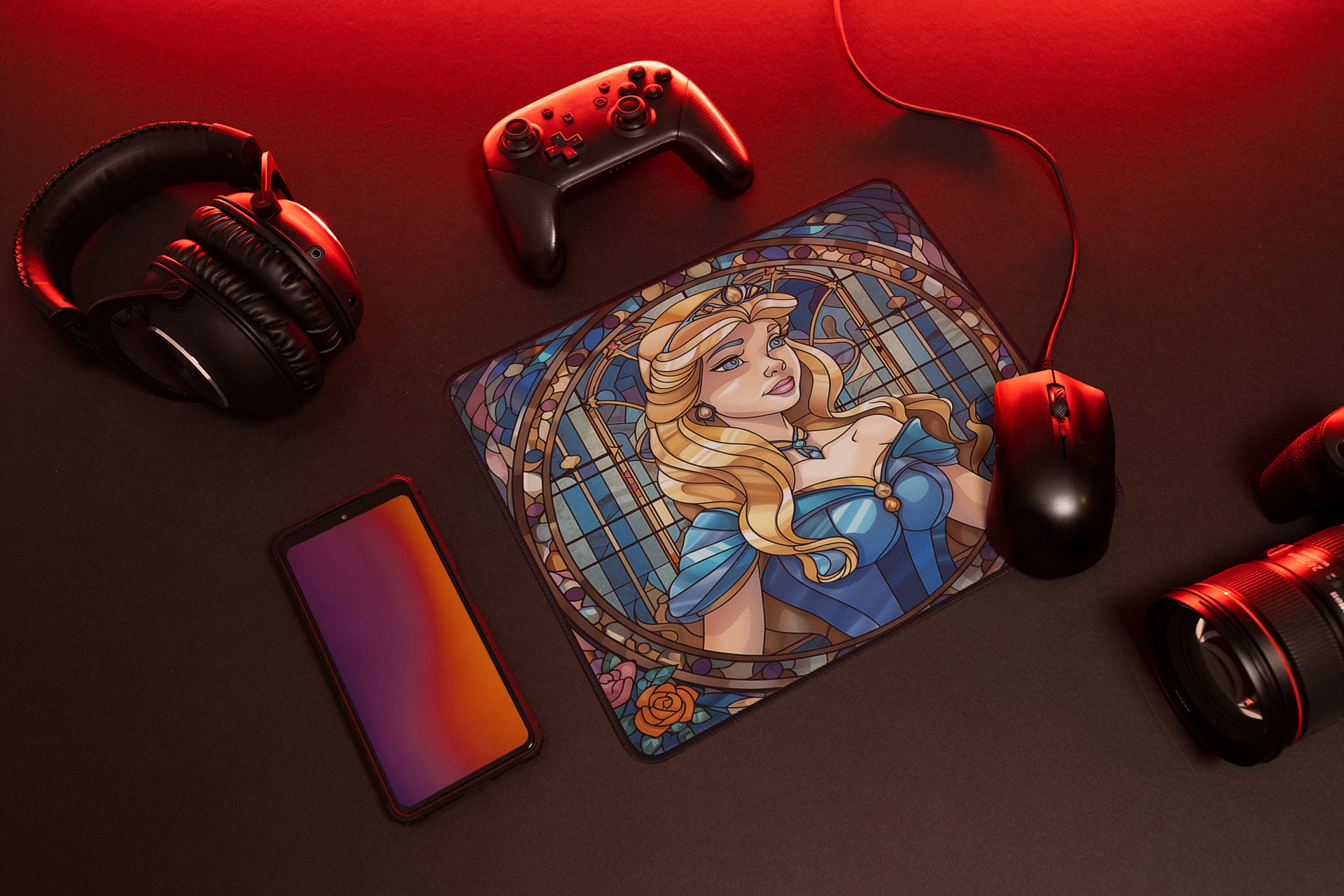Princess Cinderella-stained Series-mouse Pad - Etsy