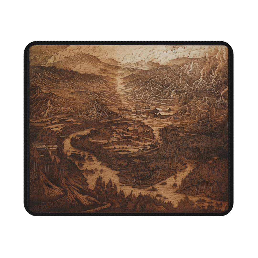 Mountain Landscape-etched Series-mouse Pad - Etsy