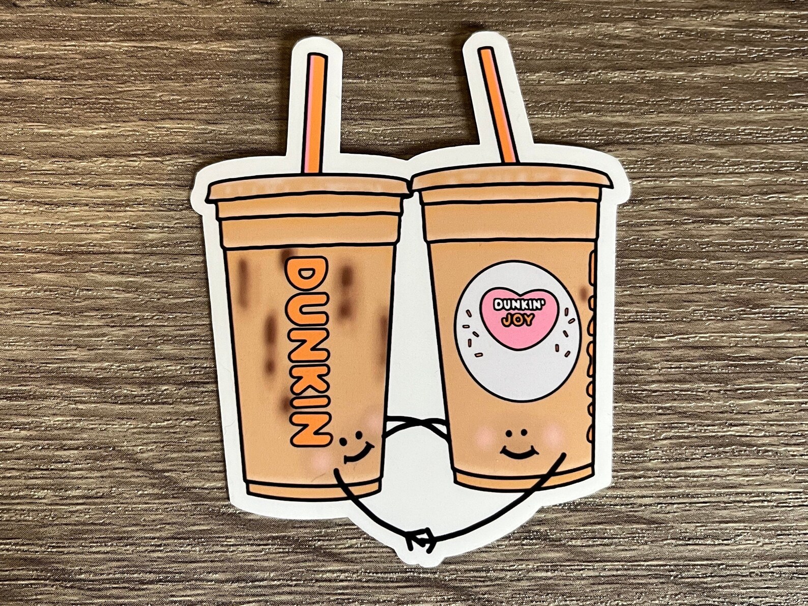 Cute Dunkin Donuts Sticker | Glossy Vinyl Stickers | Best Friend ...