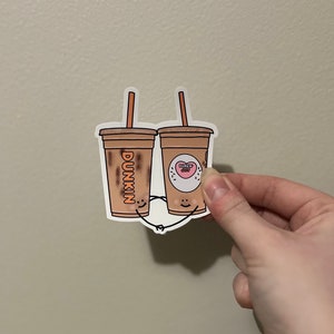 Cute Dunkin Donuts Sticker | Glossy Vinyl Stickers | Best Friend ...