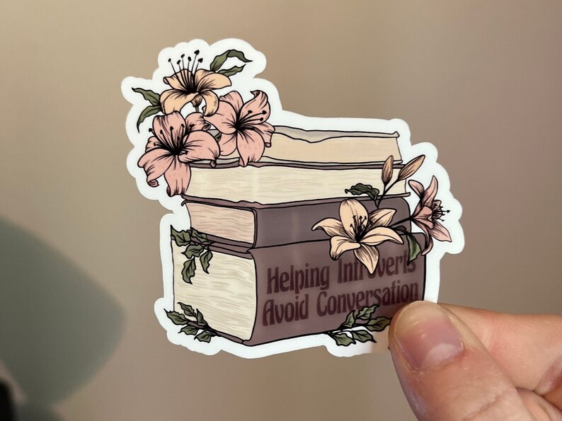 Book Sticker | Reading Stickers | Helping Introverts Avoid Conversation ...