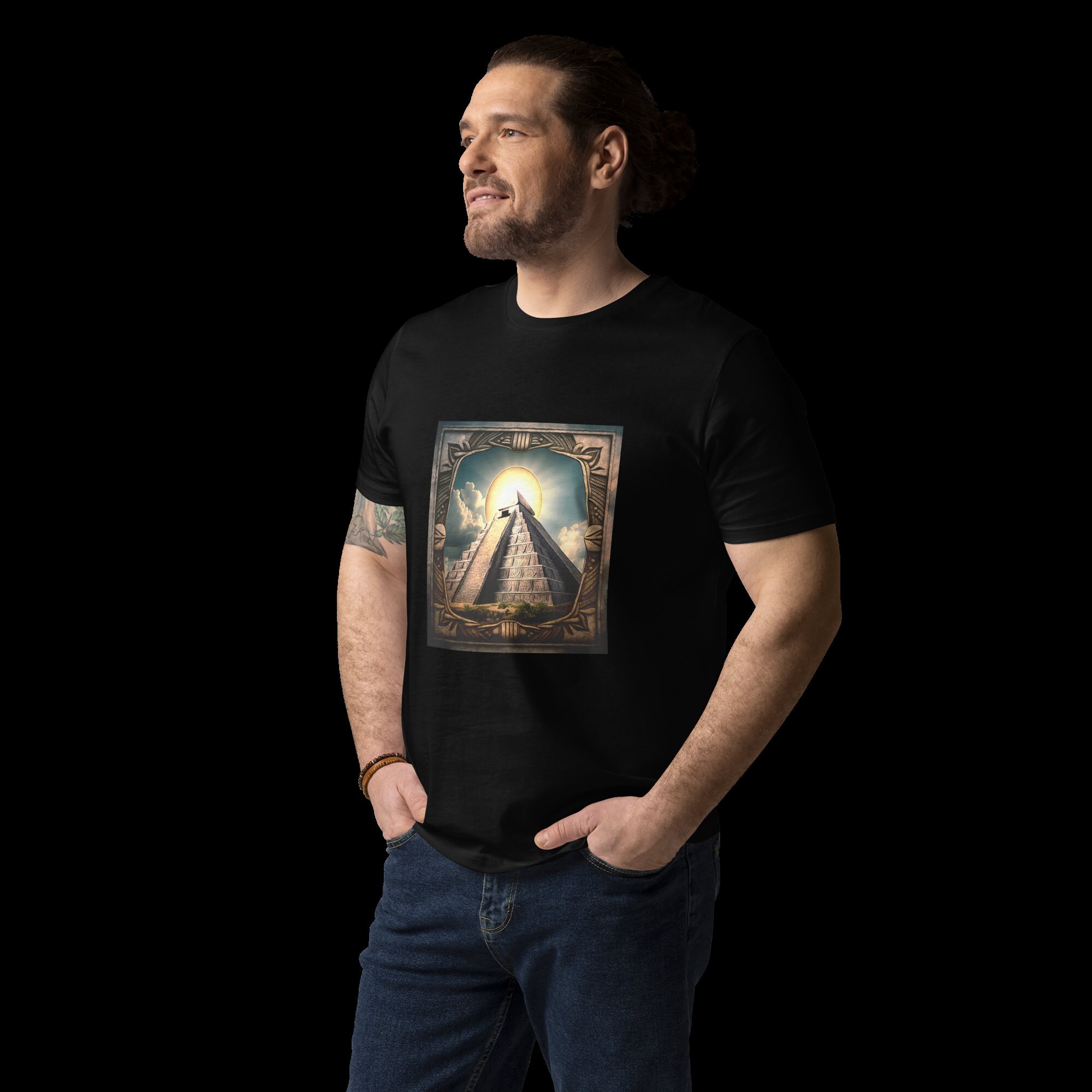 Unisex Solar Apex: Pyramid With Sun Graphic Tee - Etsy