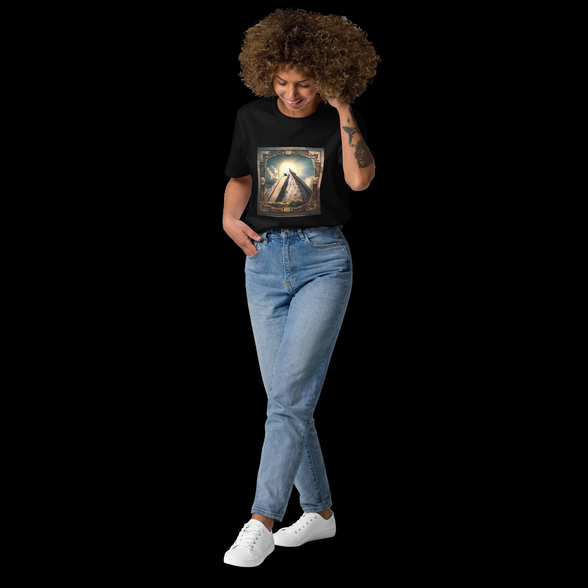 Unisex Solar Apex: Pyramid With Sun Graphic Tee - Etsy