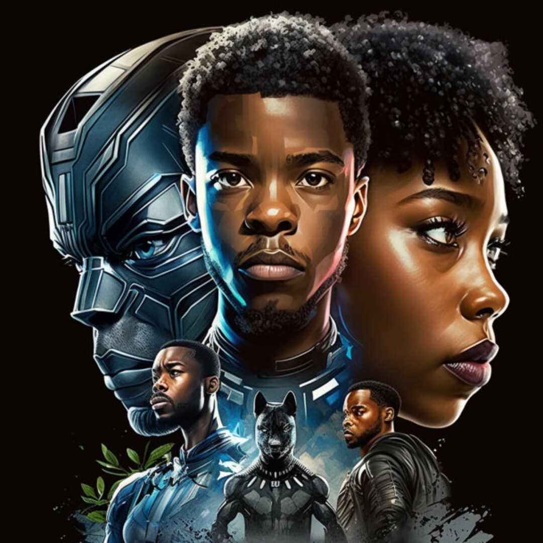 Triumph of the Panther: Digital Trifold Portraits - Etsy